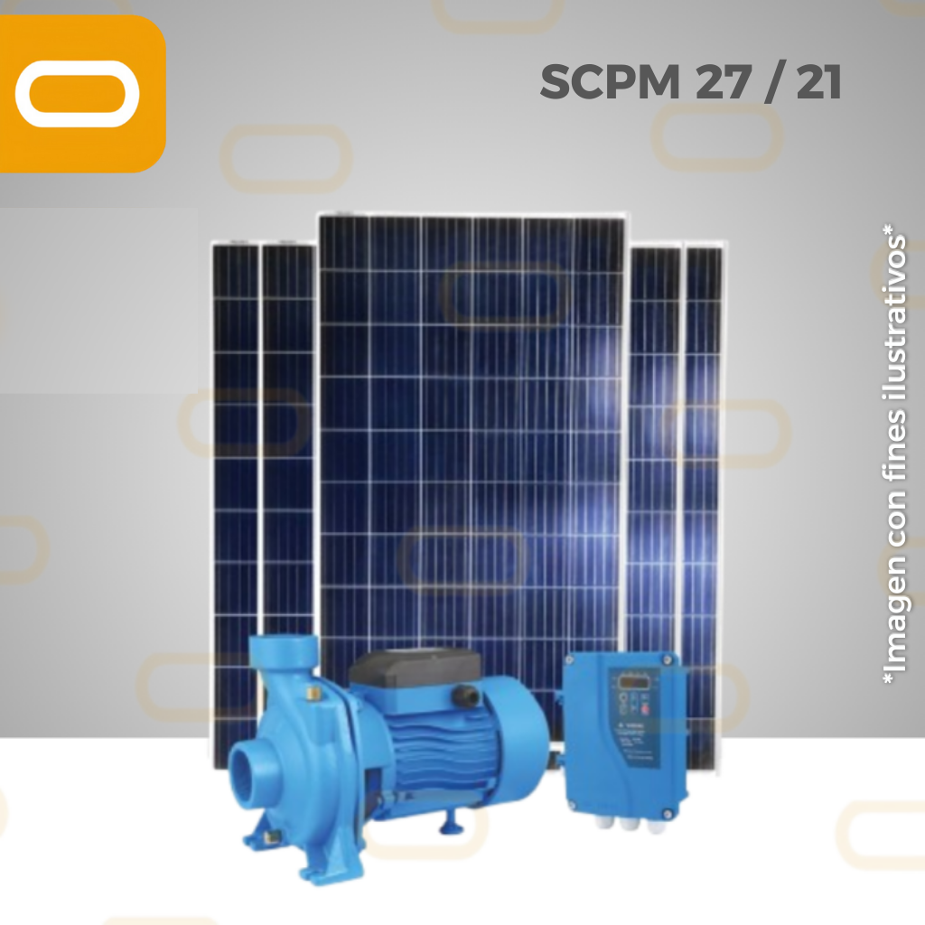 Sistema Bomba de caudal NO sumergible SOLAR SCPM-27-21 | Solar Guatemala